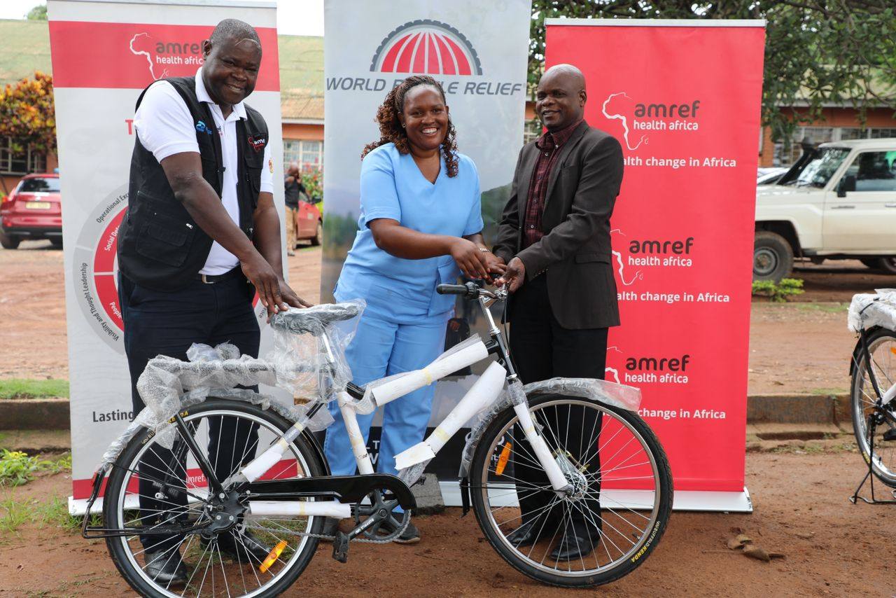Amref Health Africa Donates 111 Bicycles to Community Health Assistants ...